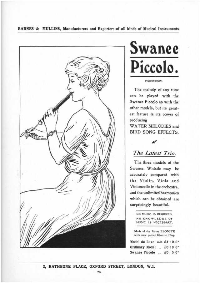 Swanee whistles – who was behind the name? - VM Collectables