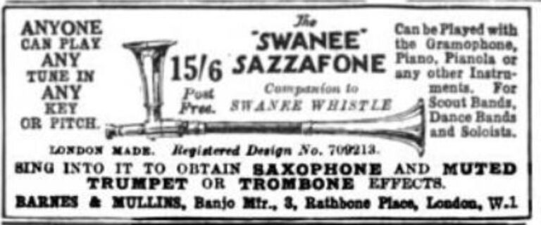 Swanee whistles – who was behind the name? - VM Collectables