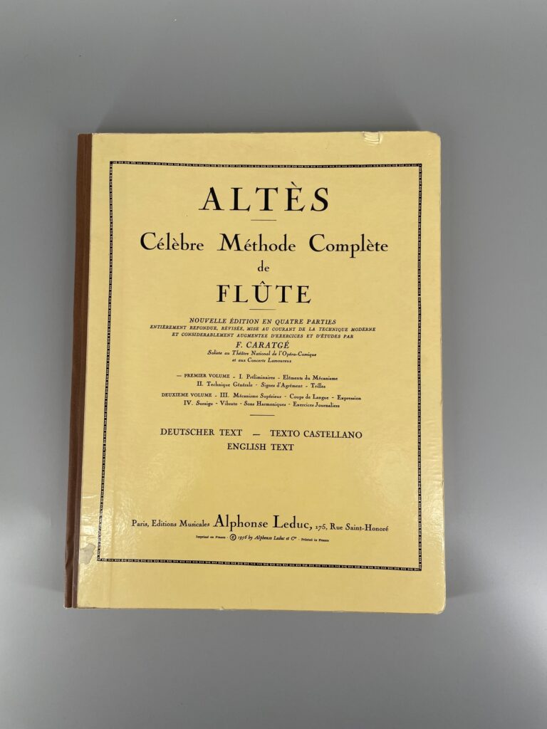 Used book – Principes de la flute – HOTTETERRE, Jacques - VM Collectables