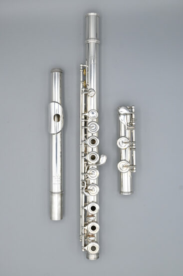 Silver-plated Louis Lot (Chambille) flute - VM Collectables