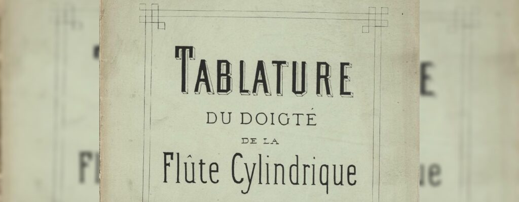 Fingering Chart for the Cylindrical flute 1873 – LOUIS LOT - VM ...
